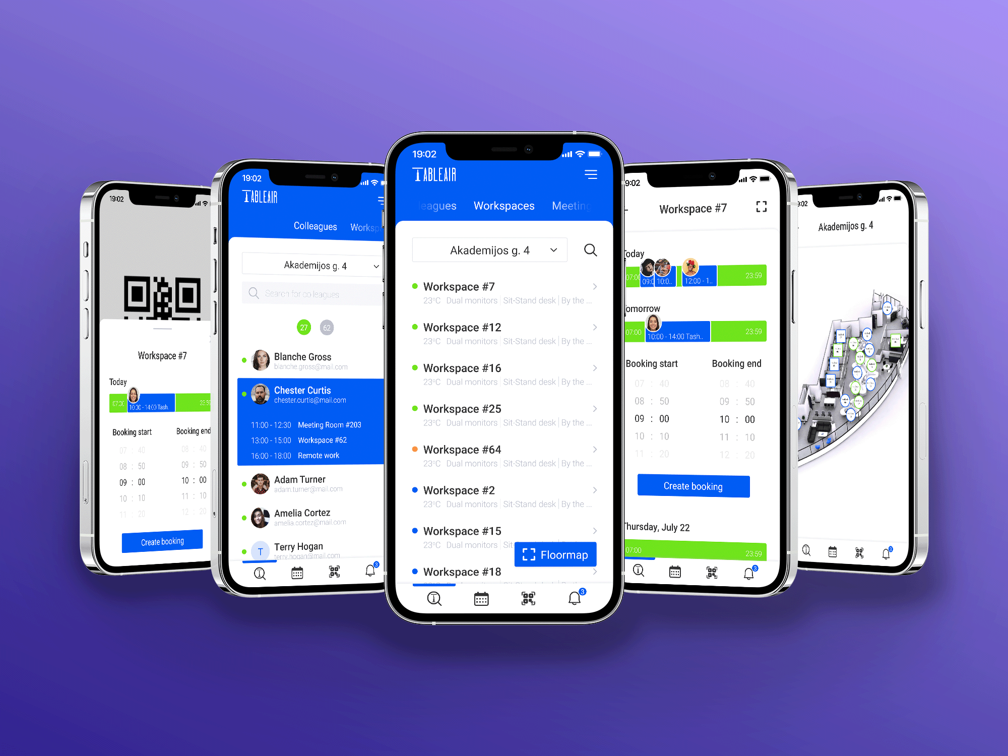 Office Space Management Solution TableAir
