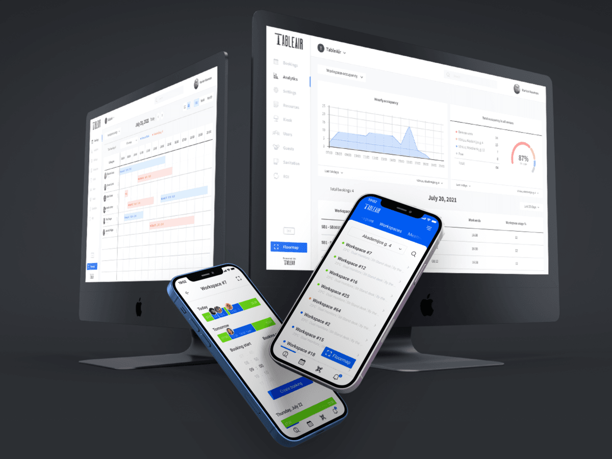 Office hoteling app & software - TableAir